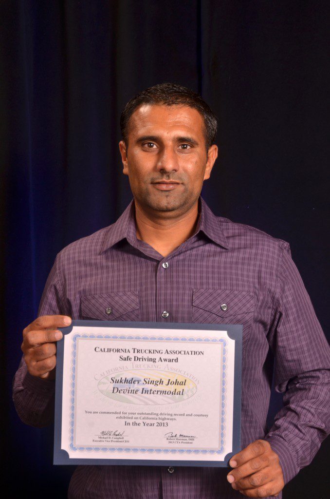 Recognizing Driver Excellence - Devine Intermodal