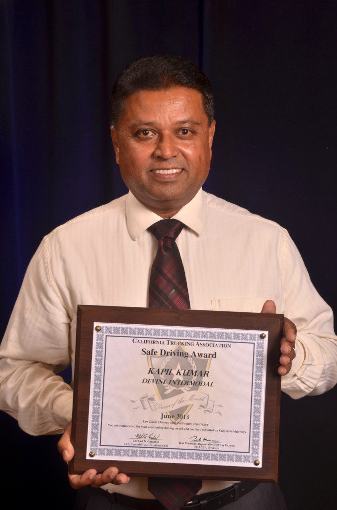 Recognizing Driver Excellence - Devine Intermodal