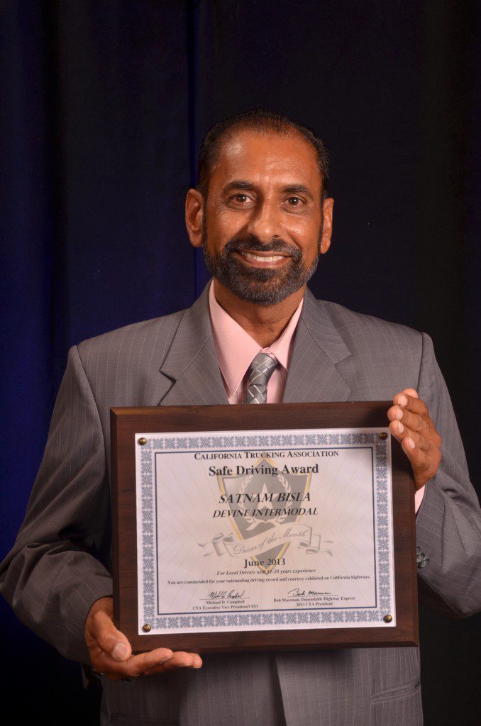 Recognizing Driver Excellence - Devine Intermodal